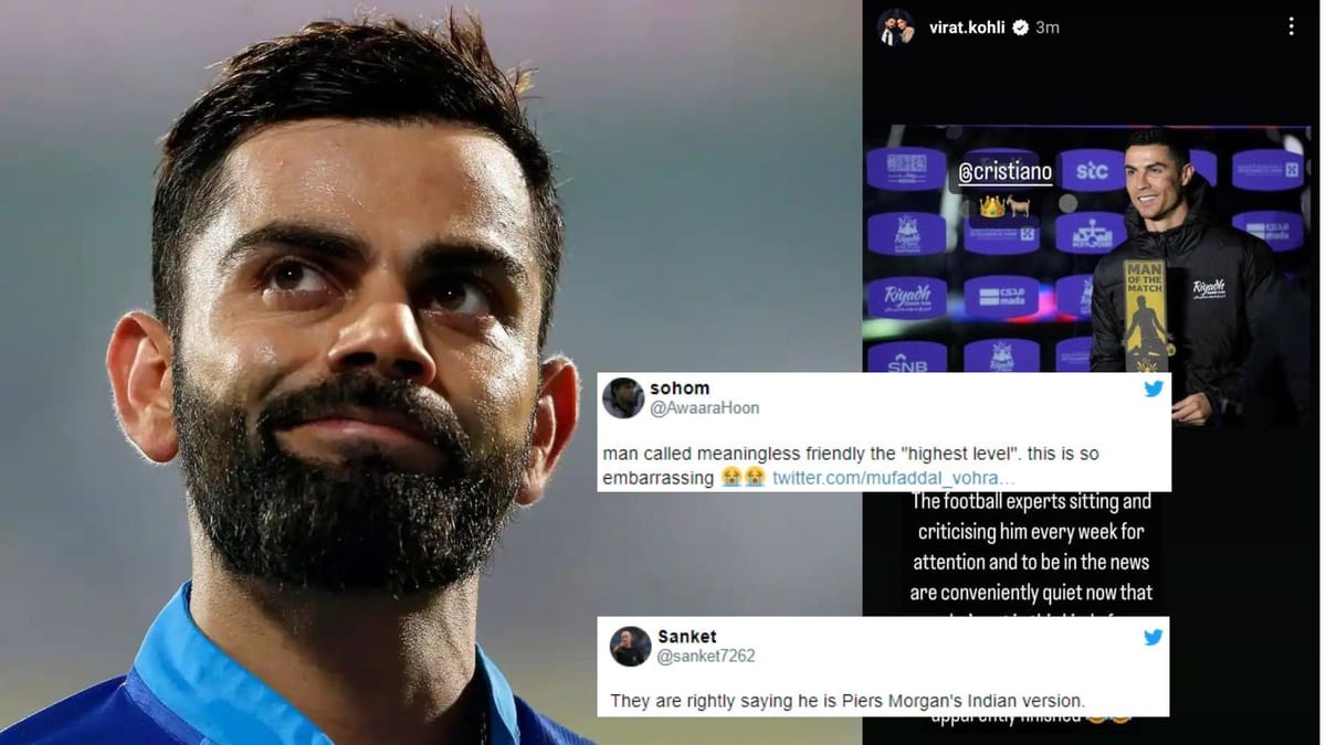 "That looks like what a teenage Kohli would post" - Fans troll Virat ...