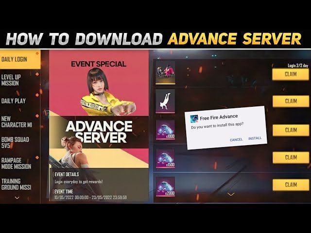 What is Free Fire Advance Server?