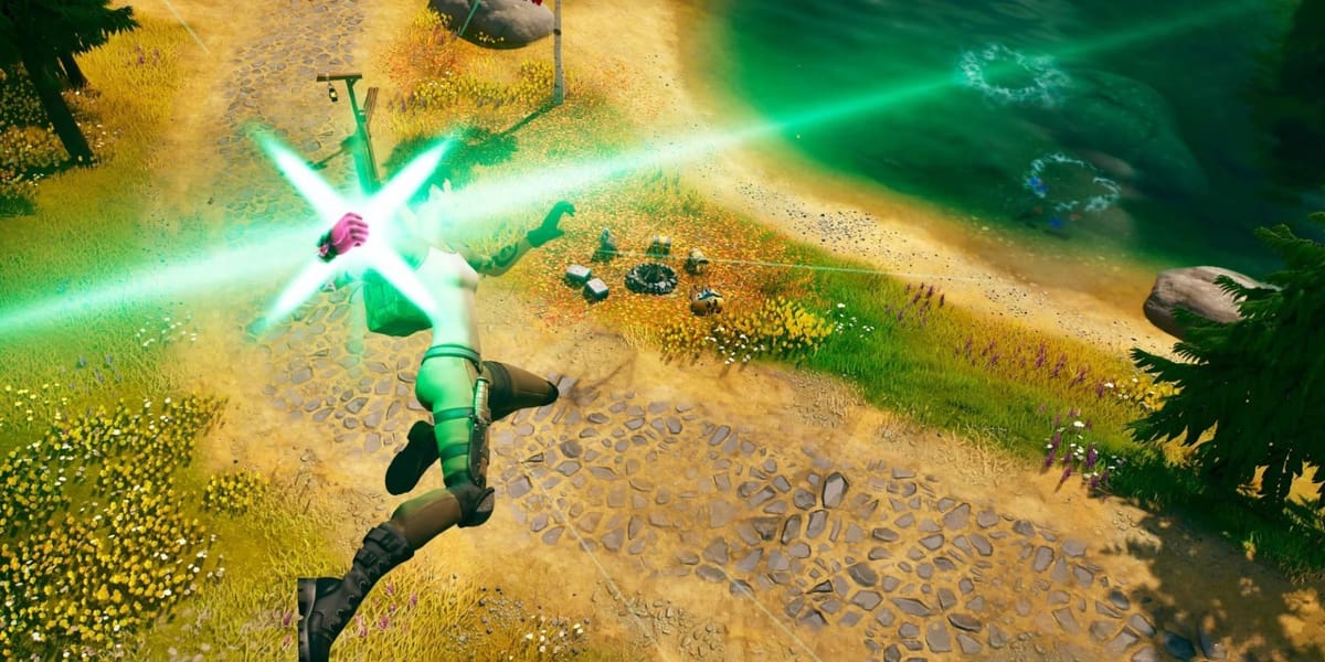 Fortnite adding Deku Mythic smash & Goku's Kamehameha together in ...