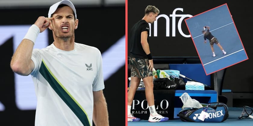 Watch: Frustrated Thanasi Kokkinakis flings his racquet in anger after Andy Murray pulls off ...