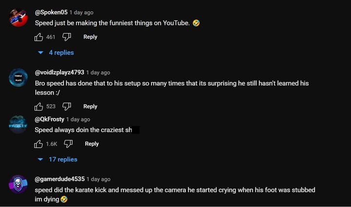 IShowSpeed slide tackles his computer during a VR game, crashes the system
