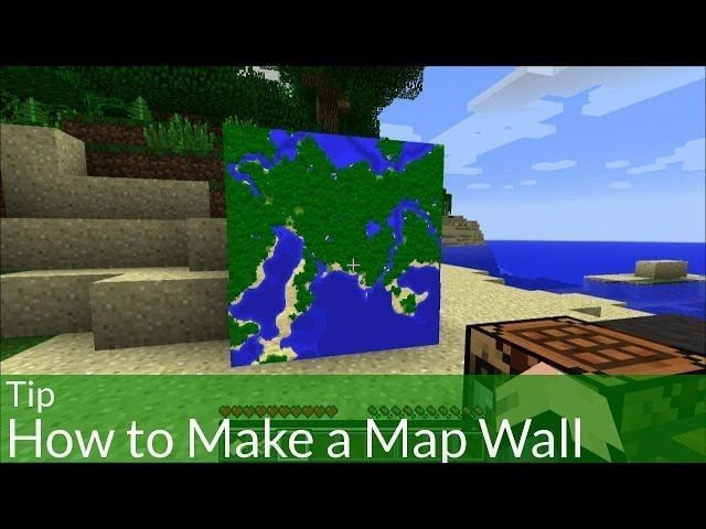 How to connect maps in Minecraft