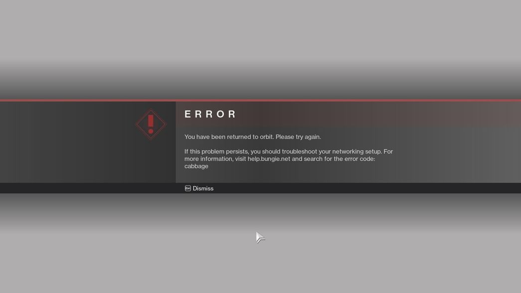 Destiny 2 Cabbage error code: Possible fixes, causes, and more