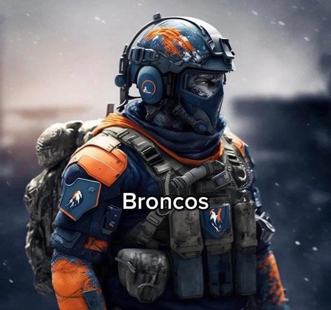 Concept art showcasing NFL Call of Duty operator skins causes a ...