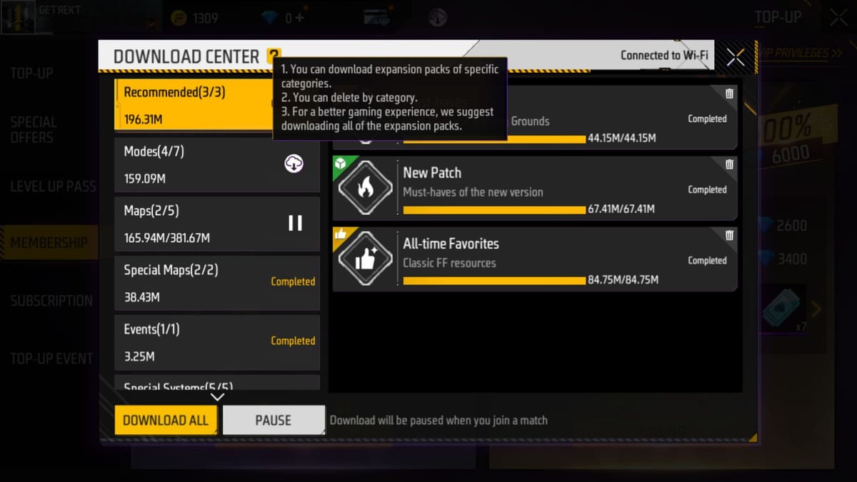 Garena Free Fire downloadable content: How to download maps, modes, and ...