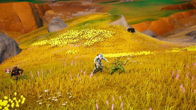 Fortnite: How to restore health or shields while hiding in a leaf pile