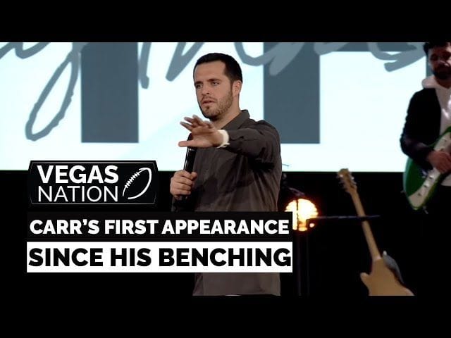 Derek Carr turns ordained pastor, airs Raiders grievances in church