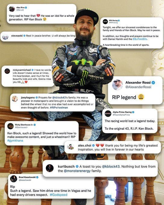 NASCAR world pays tributes to rally legend Ken Block after his untimely ...