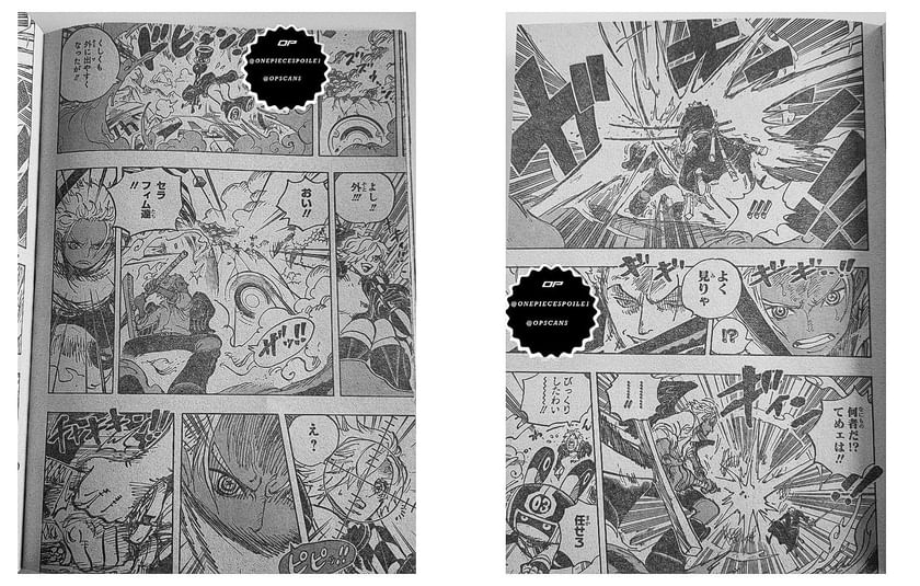 One Piece chapter 1073: Raw scans confirm Stussy fighting Lucci as a ...