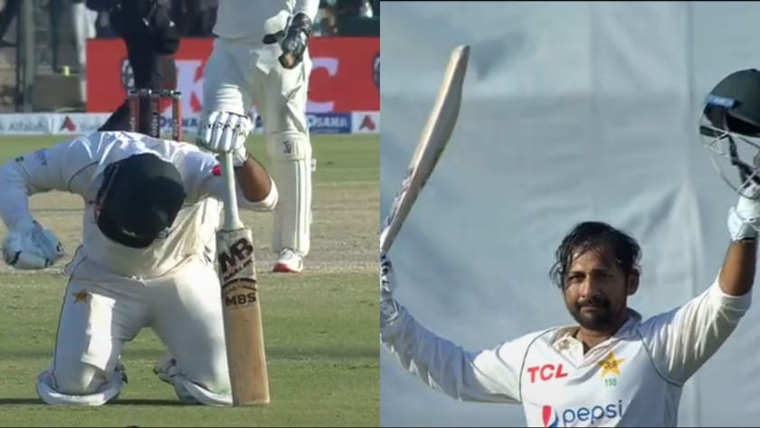 [Watch] Sarfaraz Ahmed celebrates emotionally after scoring 1st 100 on ...