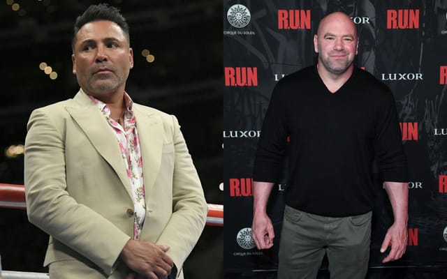 Oscar De La Hoya reignites beef with Dana White after the UFC president ...