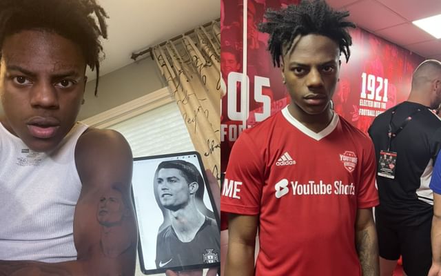 "You're a part of me for life" - IShowSpeed gets a Ronaldo tattoo live ...