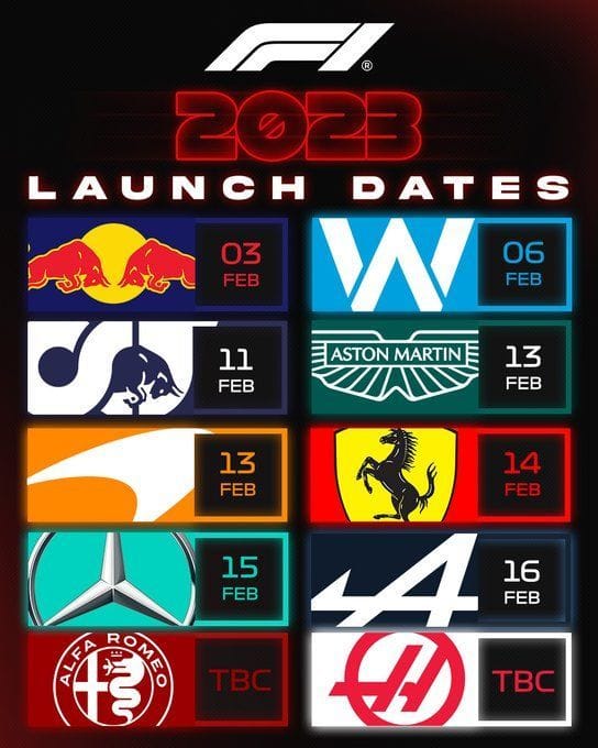 Red Bull announces 2023 F1 car launch dates, bringing the schedule ...