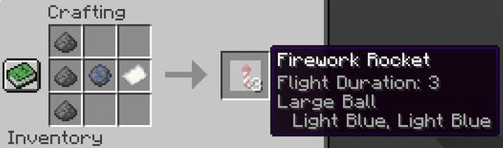 Firework Recipes in Minecraft