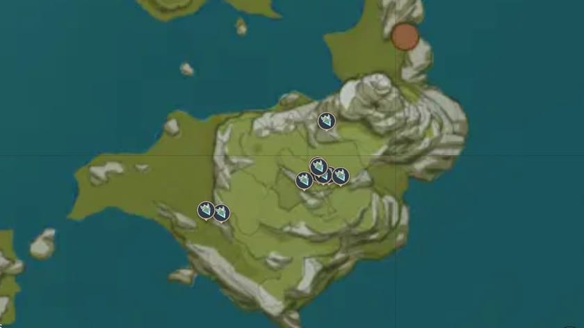 Genshin Impact Crystal Core farming locations and route