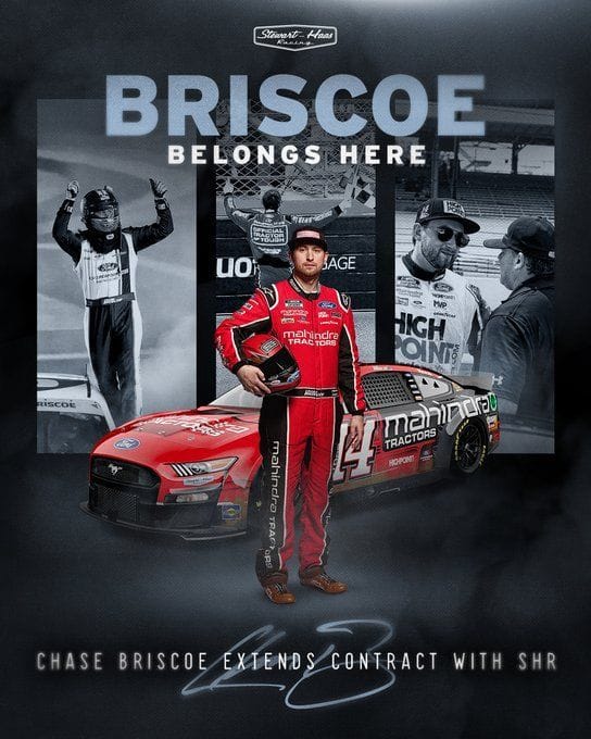 Chase Briscoe looking to follow his SHR teammate Kevin Harvick's ...
