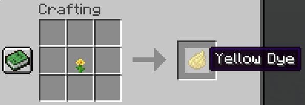 Dye Recipes in Minecraft