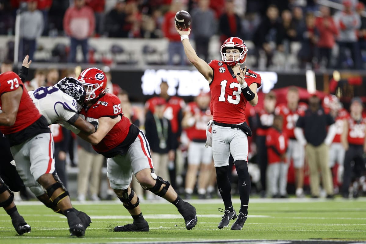 Most points scored in a College Football Championship game: Georgia ...