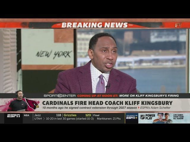 Why was Arizona Cardinals head coach Kliff Kingsbury fired?