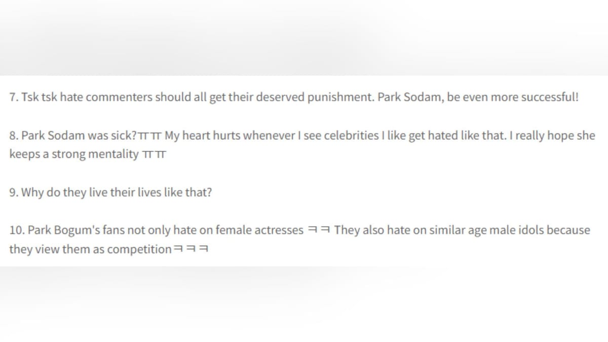 K-netizens react as Park So-dam reveals downright malicious DMs by a co ...