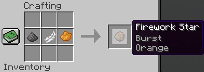 Firework Recipes in Minecraft