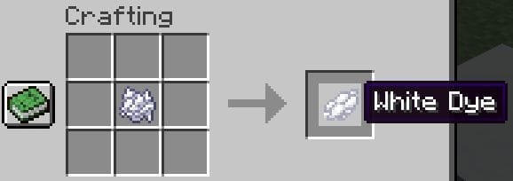 Dye Recipes in Minecraft