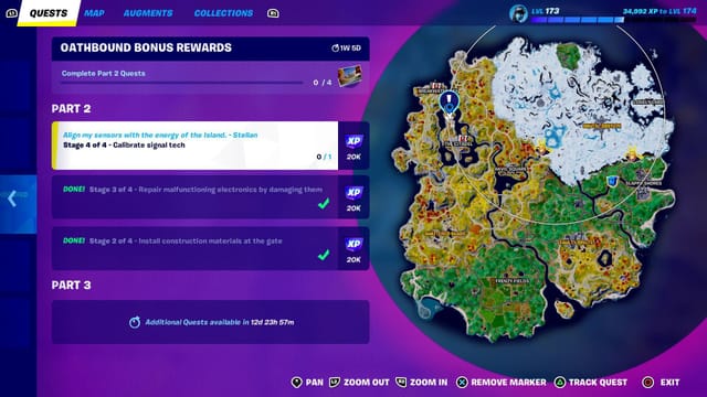 How to calibrate signal tech in Fortnite Chapter 4
