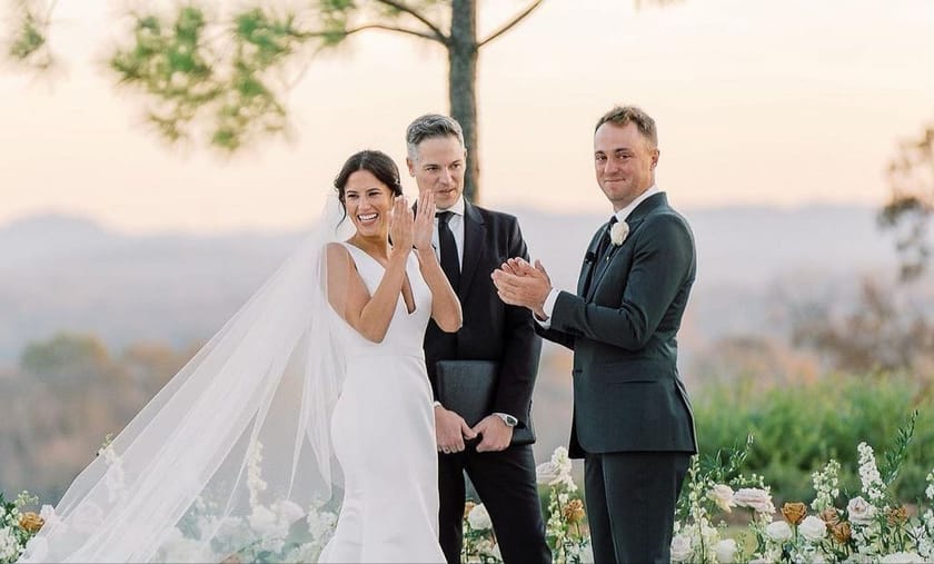 "Beautiful"- Fans react to Justin Thomas' wedding pictures