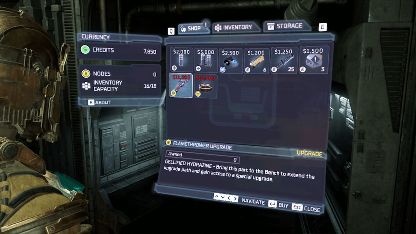 How to get and upgrade the Flamethrower in Dead Space remake?
