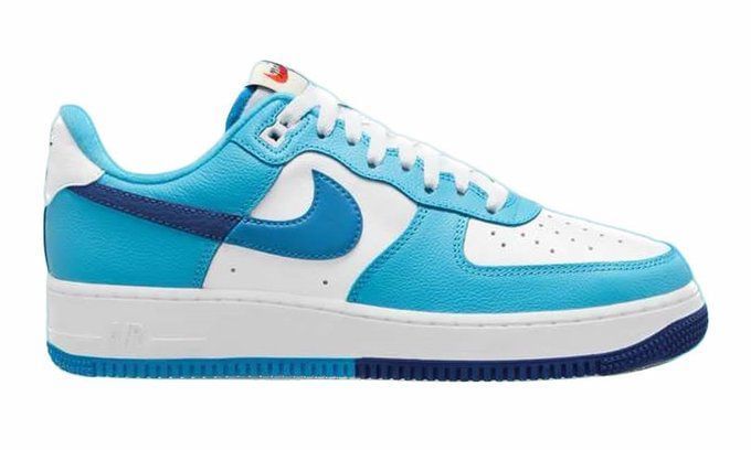 Nike Air Force 1 Low Split "Light Photo Blue Deep Royal Blue" shoes ...