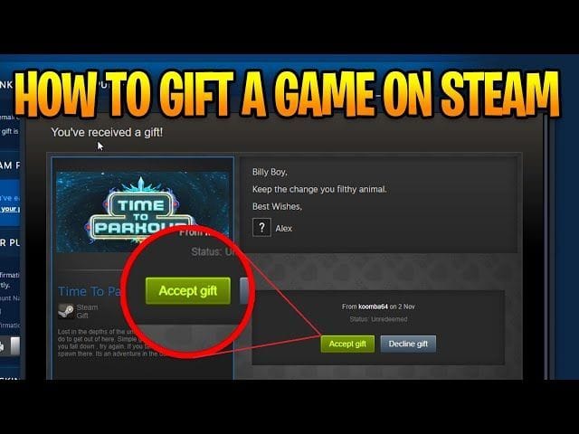 How to easily accept and buy gifts on the Steam Deck