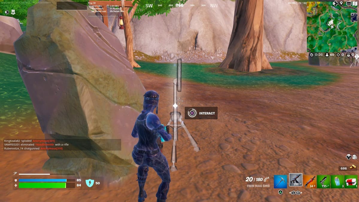 How to plant star sensors and cosmic monitor in Fortnite Chapter 4