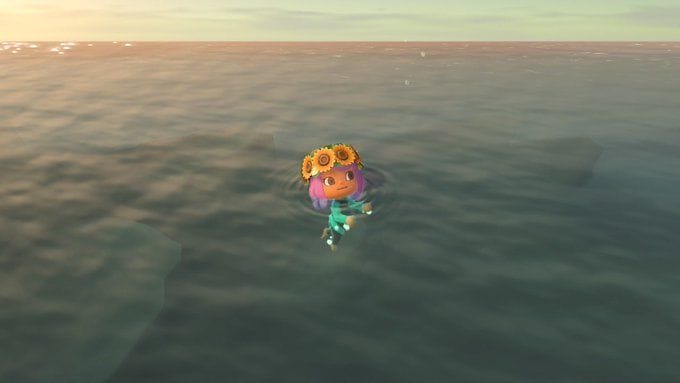Animal Crossing: New Horizons diving and swimming guide