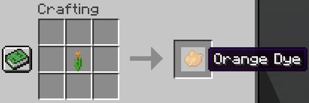 Dye Recipes in Minecraft