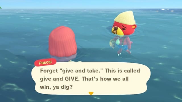 Animal Crossing: New Horizons diving and swimming guide