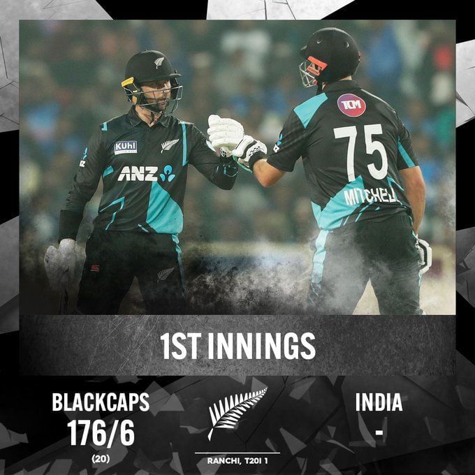 New Zealand spinners shine as India succumb to 21-run defeat in Ranchi T20I