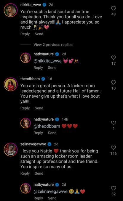 "Thank you for everything"- Liv Morgan, Sasha Banks, Nikkita Lyons, and ...