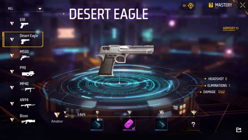 How to get free permanent gun skins in Free Fire MAX