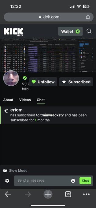 Trainwreckstv gives a first look at the subscription system on Kick ...