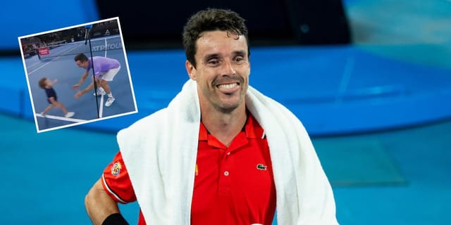 Watch: Roberto Bautista Agut's son adorably crashes Spaniard's post-win interview at Adelaide ...