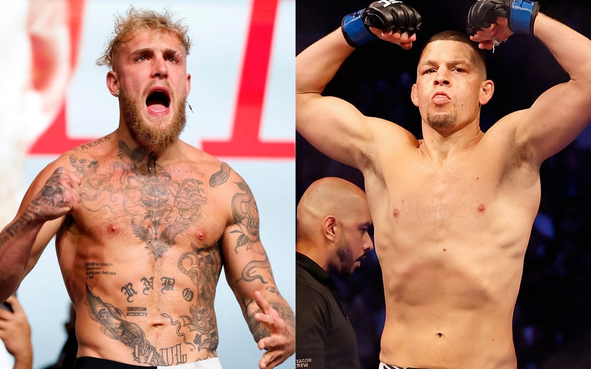 Breaking: Jake Paul calls out Nate Diaz for two-fight deal featuring ...