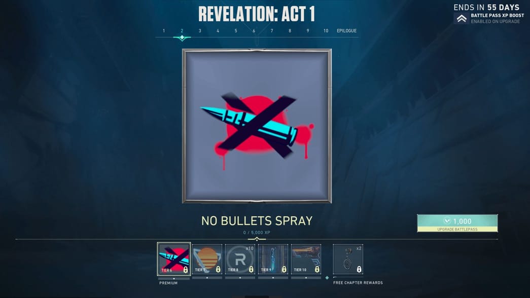 Valorant Episode 6 Act 1: All Battlepass tiers and rewards