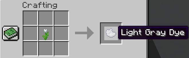 Dye Recipes in Minecraft