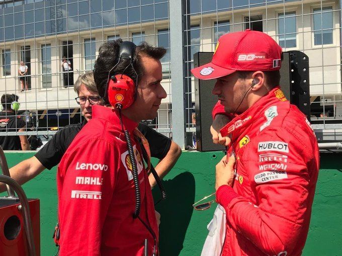 Who is Ferrari ace Charles Leclerc's radio engineer?