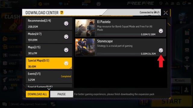Garena Free Fire downloadable content: How to download maps, modes, and more
