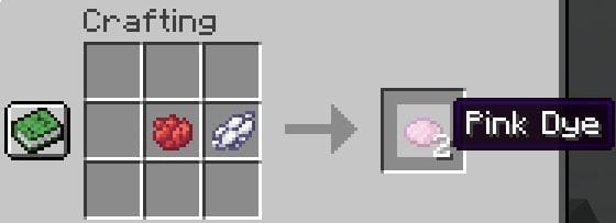 Dye Recipes in Minecraft