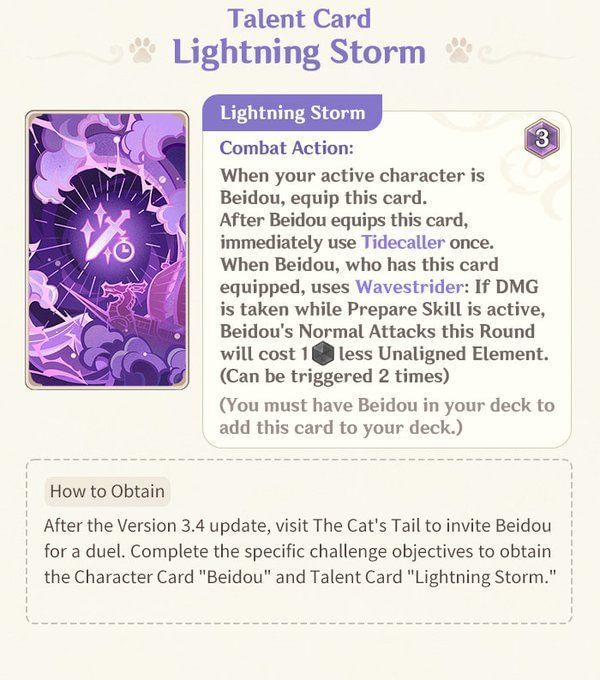 Genshin Impact TCG: Klee and Beidou cards officially revealed