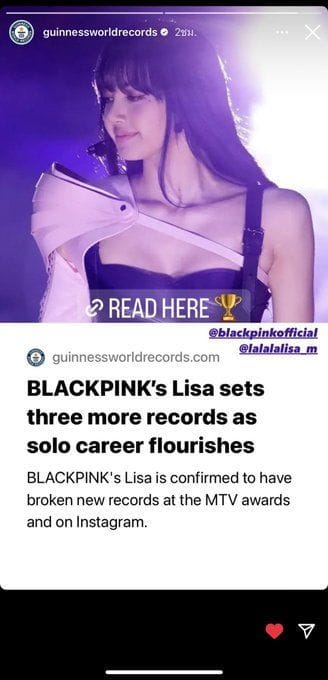“Congratulations Lisa” - BLACKPINK’s maknae creates three Guinness ...