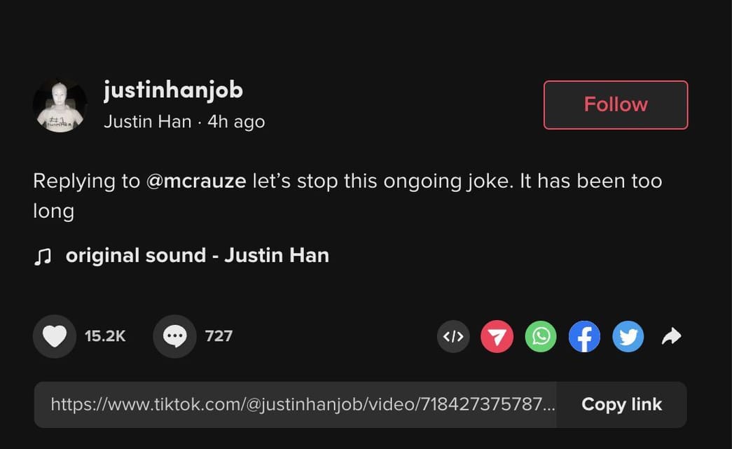 How old is Justin Han? TikToker addresses ongoing joke about his age in ...