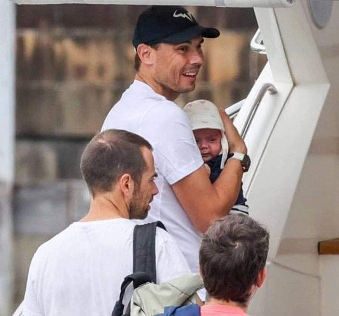 In pictures: Rafael Nadal spotted with his son around Melbourne ahead ...